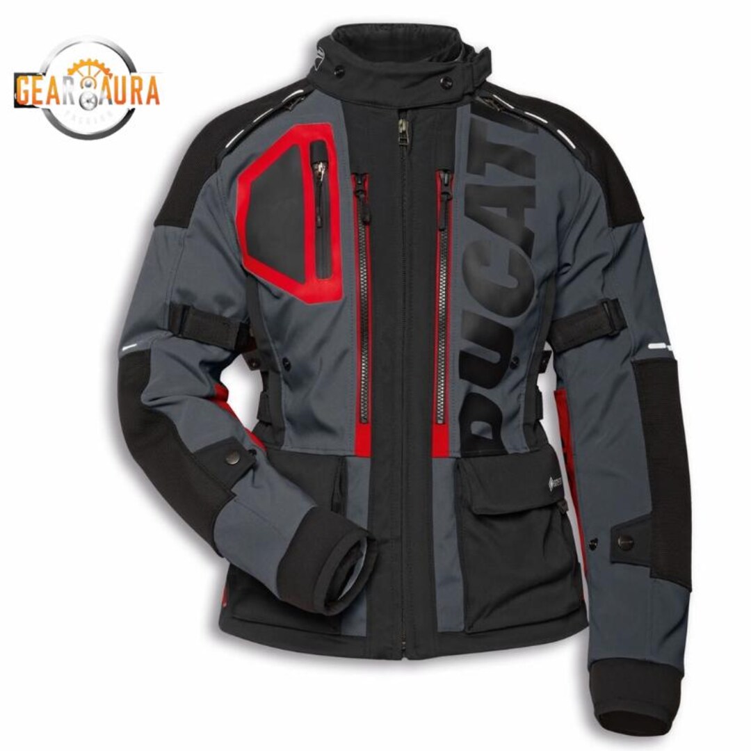 Ducati Strada C5 Women’s Textile Motorcycle Jacket | CE Armored Ladies ...