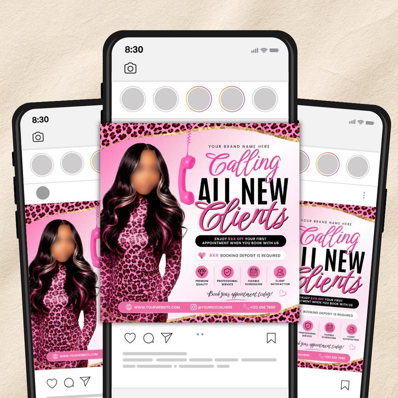 New Client Booking Flyer, Calling All New Clients, Hair Stylist, Lash ...