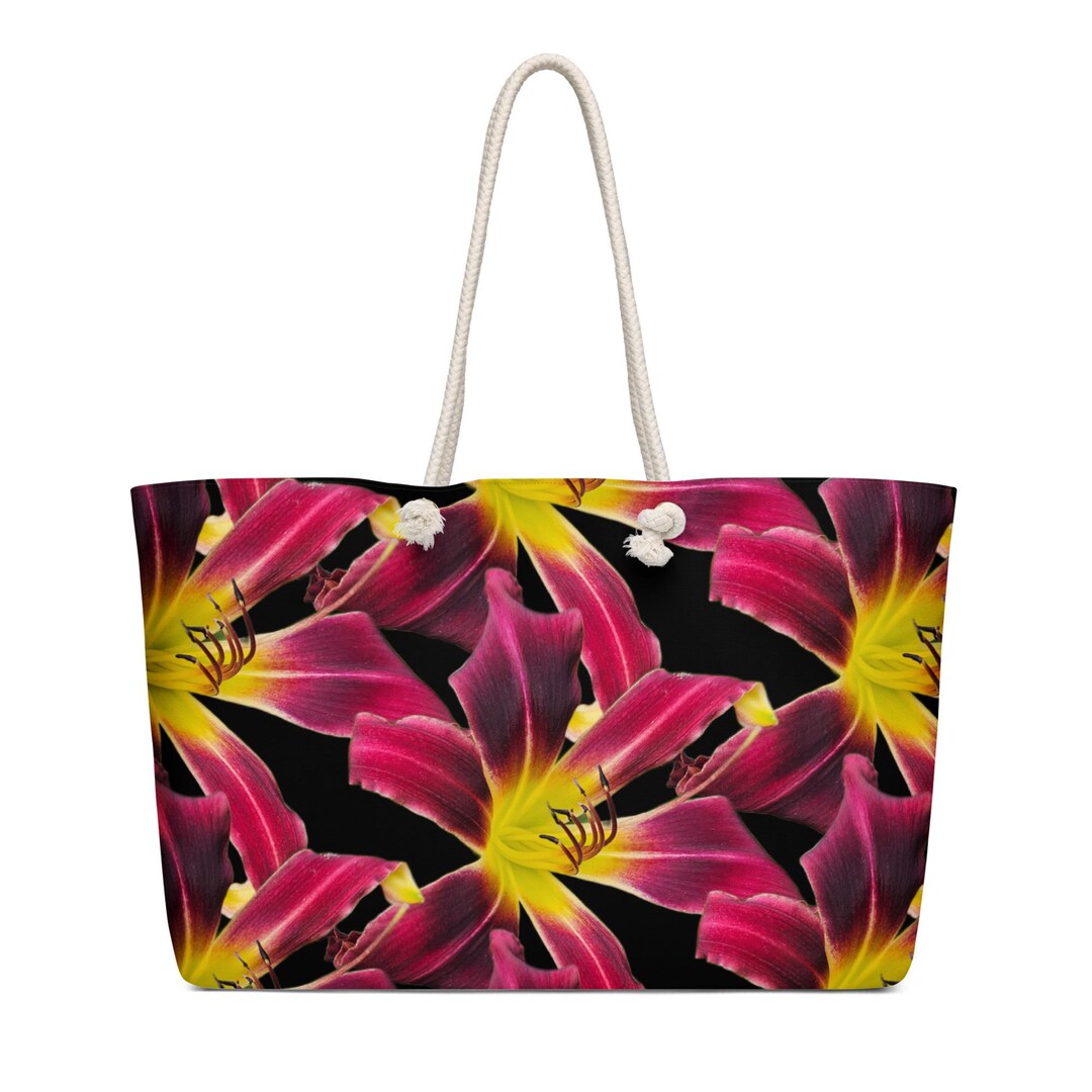 Floral Fireworks Oversized Weekender Bag - Etsy