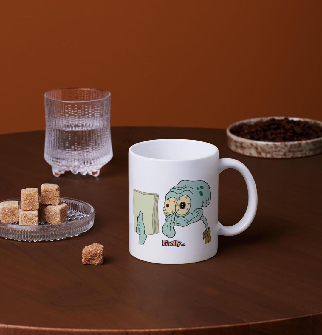 Funny Squidward Meme Coffee Mug – Back to School Gift – Spongebob ...