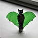 Green Winged Bat Stained Glass Light Sensor Night Light Nursery Kids ...