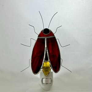 Firefly Lightning Bug Stained Glass Night Light - Etsy