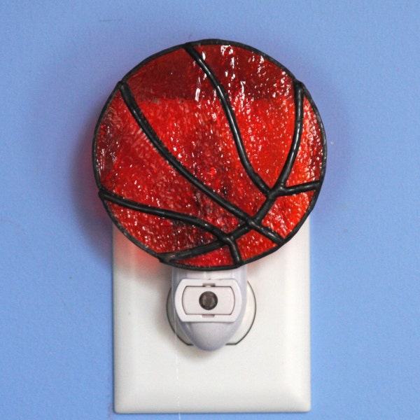 Basketball Stained Glass - Etsy