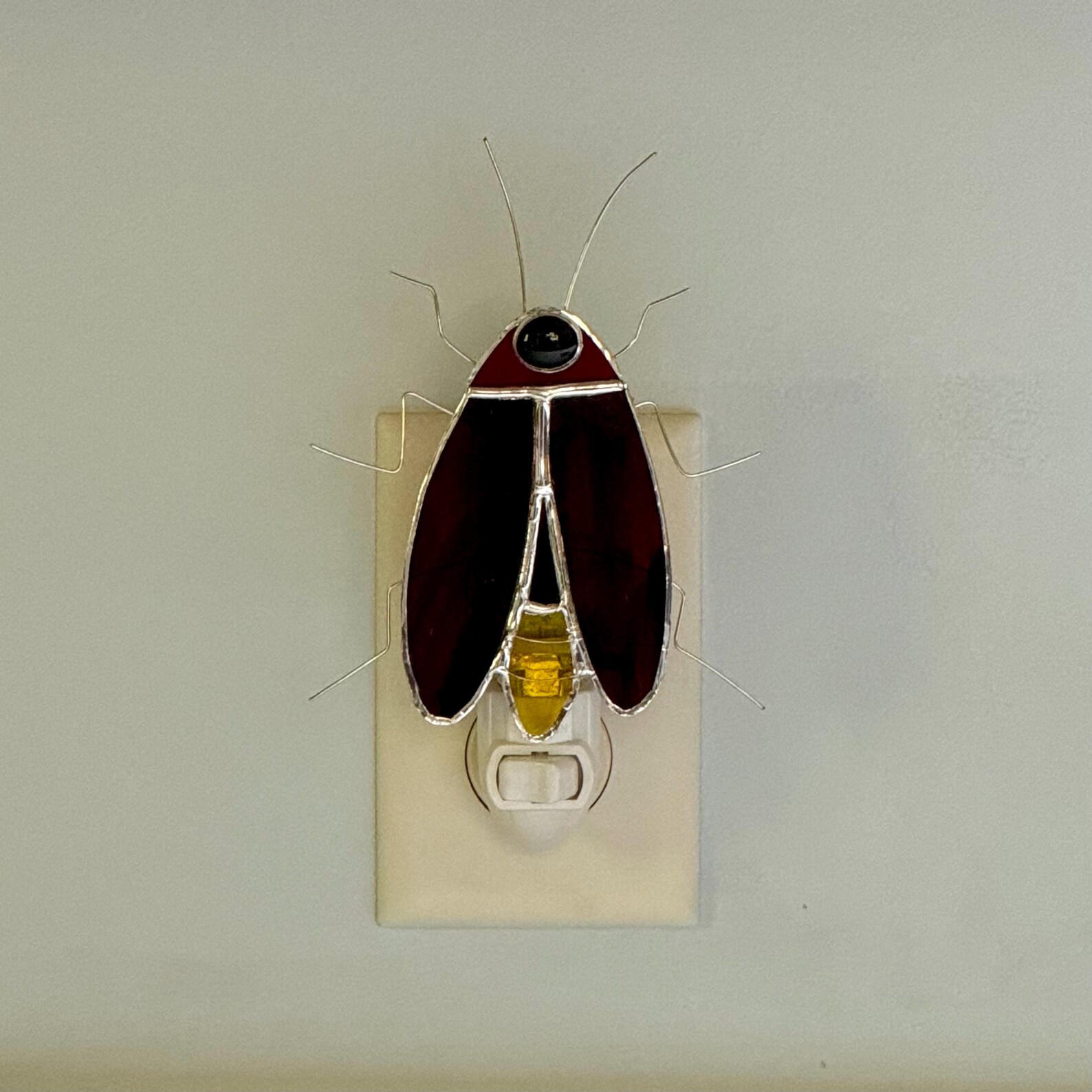 Firefly Lightning Bug Stained Glass Night Light - Etsy