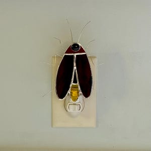 Firefly Lightning Bug Stained Glass Night Light - Etsy