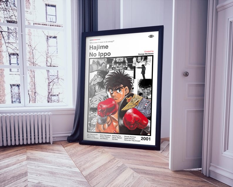 Hajime No Ippo Anime Poster: Minimalist Manga Art Print - Etsy