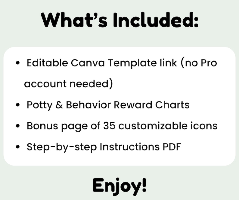 Editable Kids Reward Chart Bundle | Potty Training Chart + Good ...