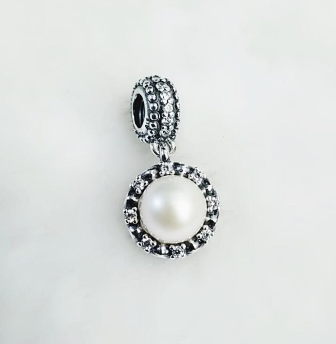 Pandora Silver Hanging Everlasting Grace Pearl Bead - Etsy