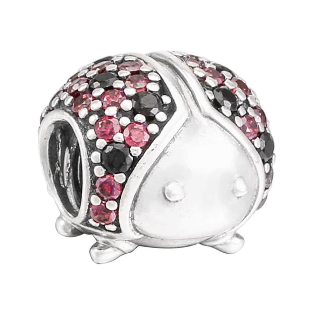 Pandora Sterling Silver Sparkling Ladybug Cz Bead - Etsy