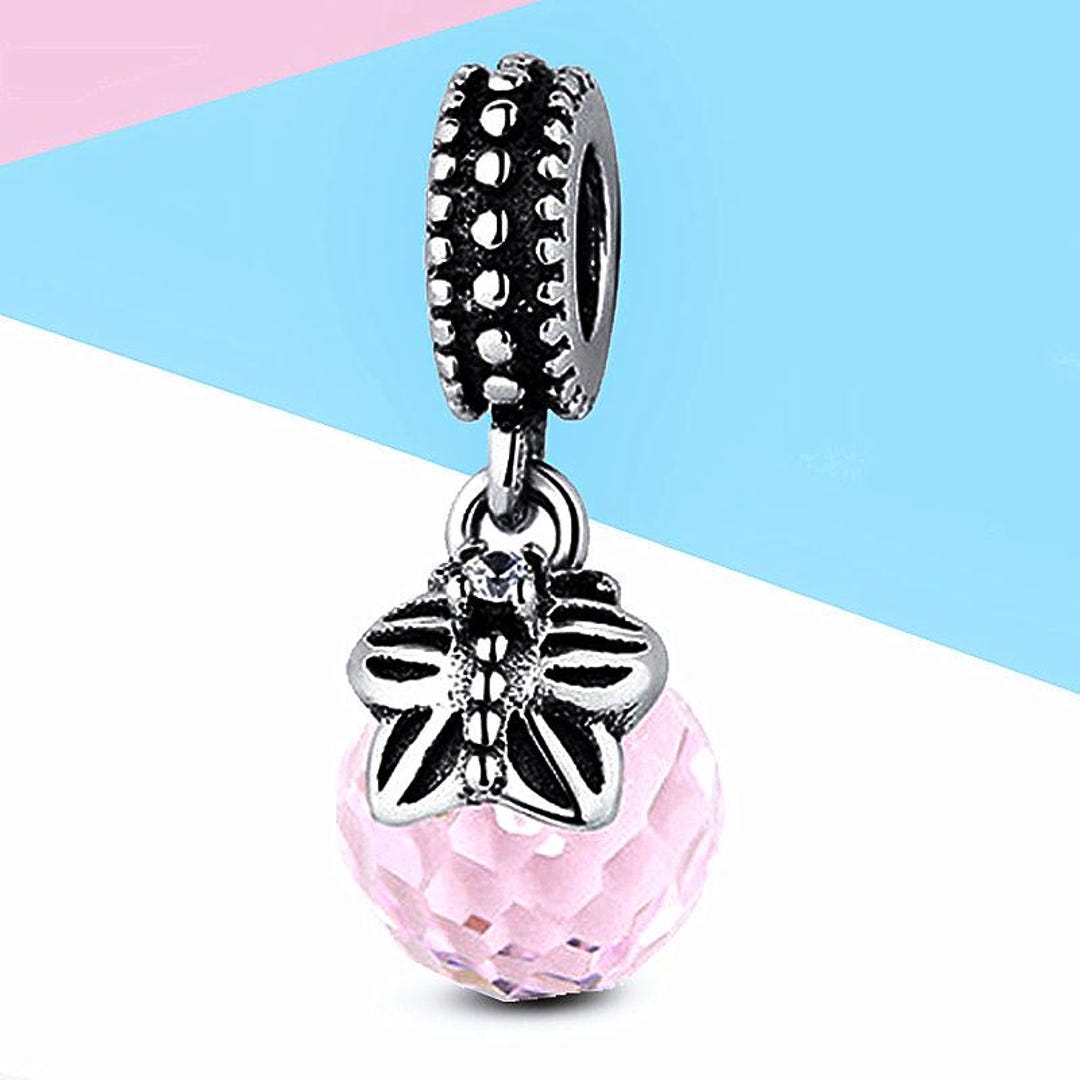 New Pandora Sterling Silver Pink Morning Butterfly Bead - Etsy