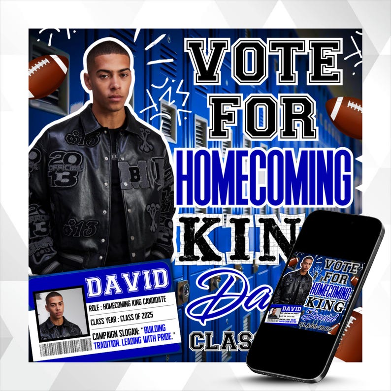 Homecoming Flyer, Vote Homecoming, HOCO Flyer, Homecoming King Flyer ...