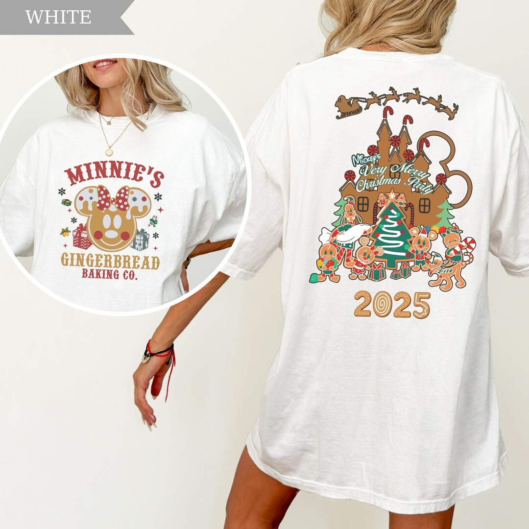 Comfort Colors® Disney Gingerbread Shirts,mickey Christmas Shirt,minnie ...