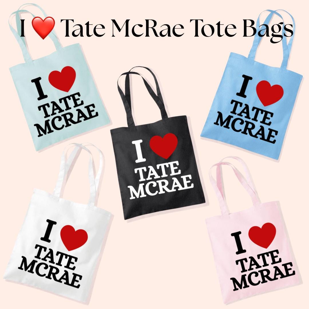 I Heart Tate Mcrae Tote Bag | Tate Mcrae | Tote Bag | Totes | Tote Bag ...
