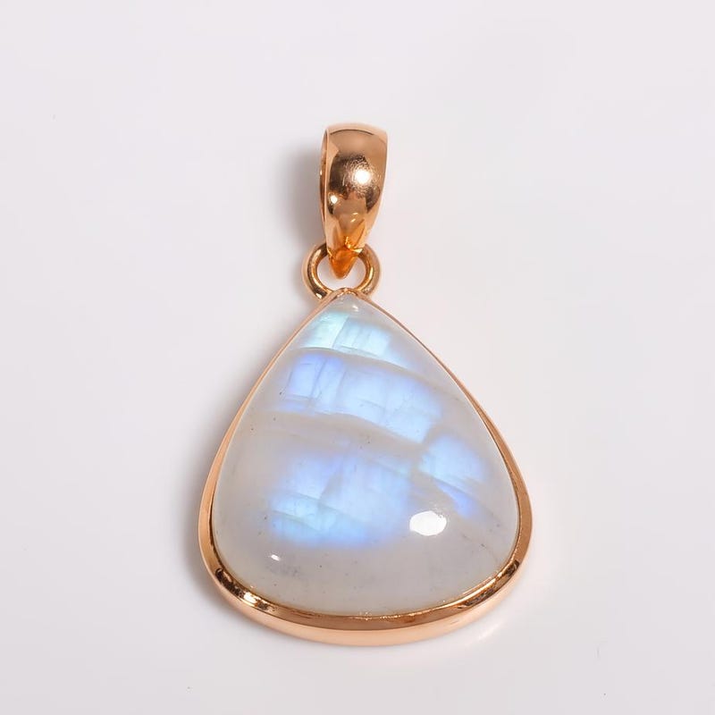 Mondstein kette rose gold - Etsy.de