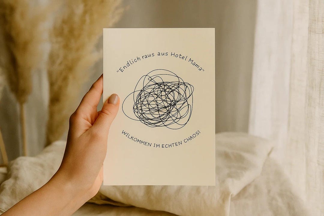 Funny A6 Card “finally Out of Mom’s House” – Moving Out Card – Shared ...