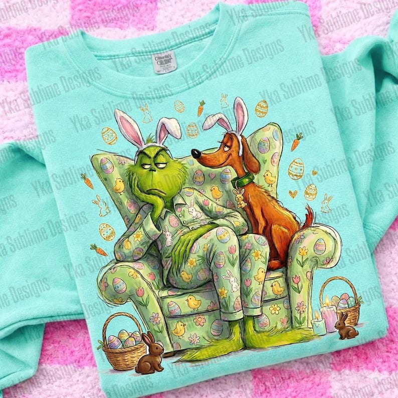 Retro Grinc Easter Png, Cartoon Movie Easter Png, Funny Easter Png ...