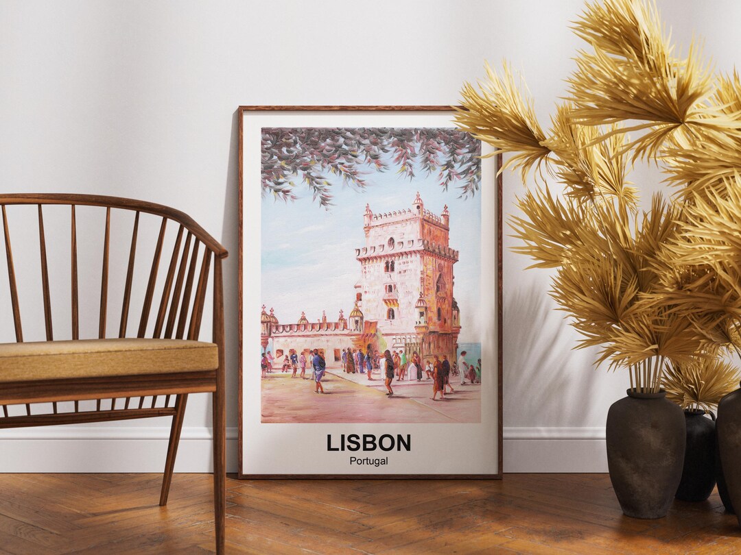 Lisbon Belém Tower Art Print – From an Original Oil Painting - Etsy