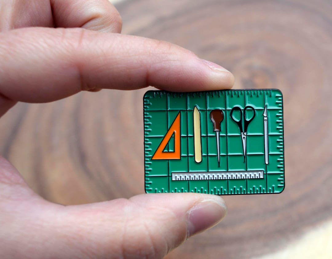 Bookbinding Tools Enamel Pin for Book Artists - Etsy