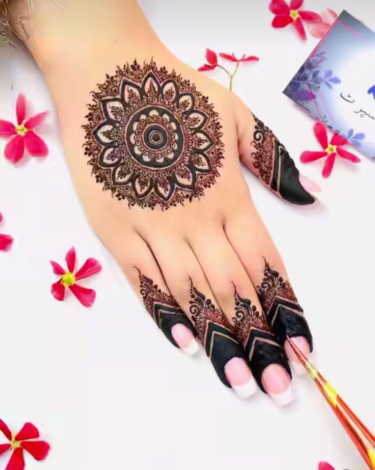 Elegant Iranian Mehndi Designs | Printable Persian Henna Art | Unique ...