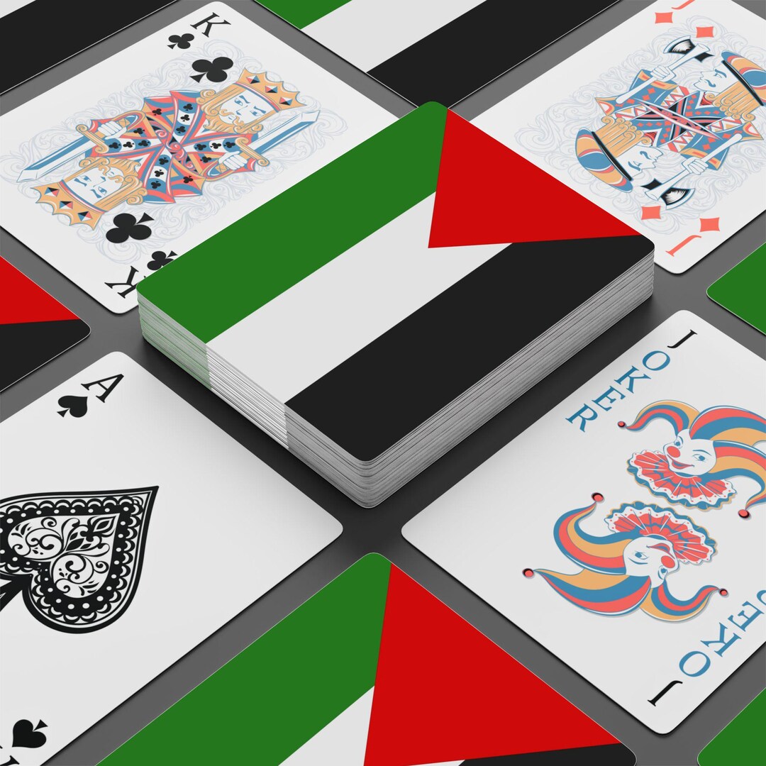 Palestinian Flag Themed Poker Playing Cards | Holiday Christmas Gift - Etsy