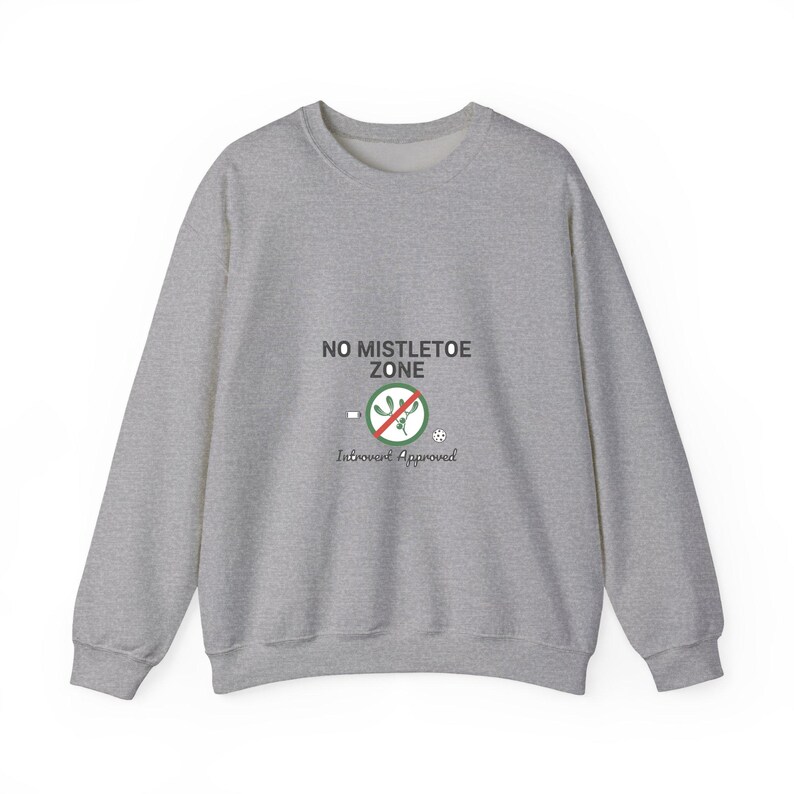 No Mistletoe Zone Sweatshirt: Introvert Holiday Humor - Etsy