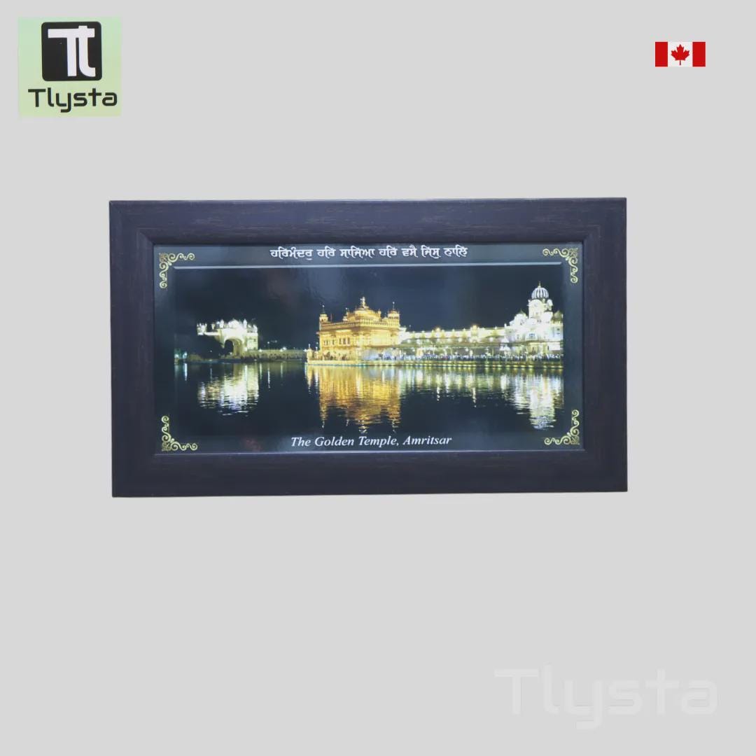 Golden Temple Photo Frame Black Size 20×10 Inch - Etsy