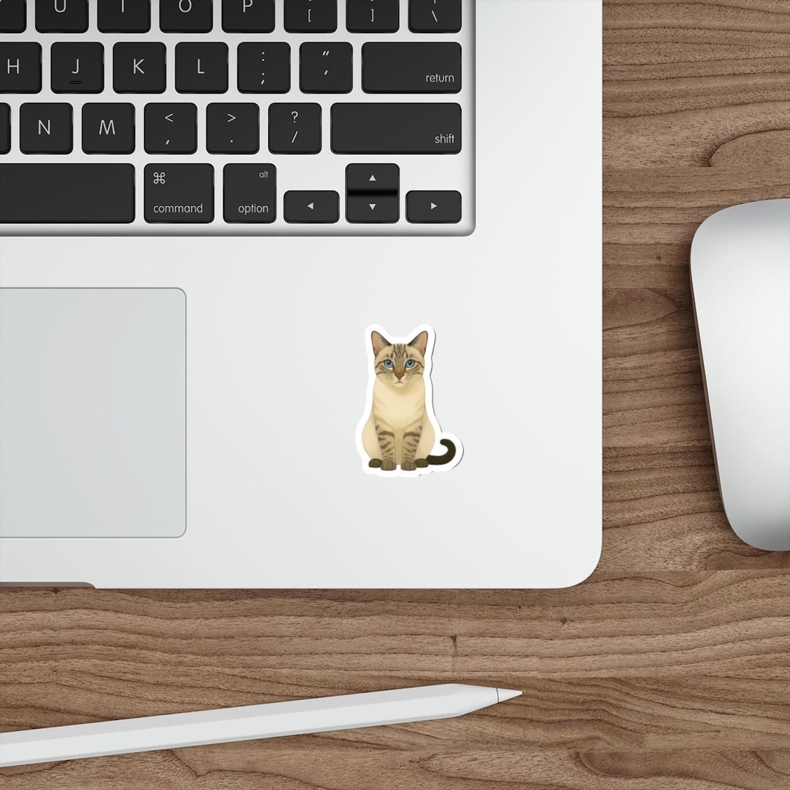 Lynx Point Siamese Cat Die-cut Stickers, Cute Cat Sticker for Cat ...