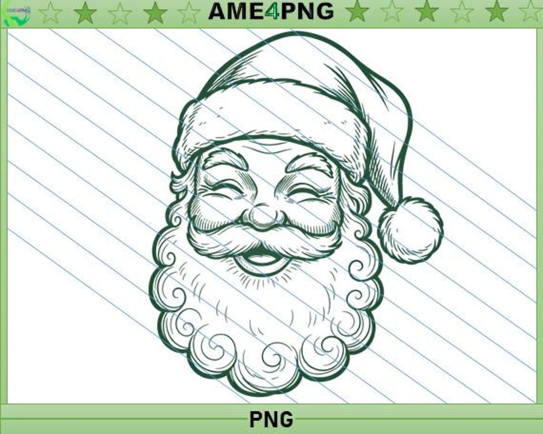 Vintage Santa Claus PNG - Hand-drawn Christmas Clipart (digital ...