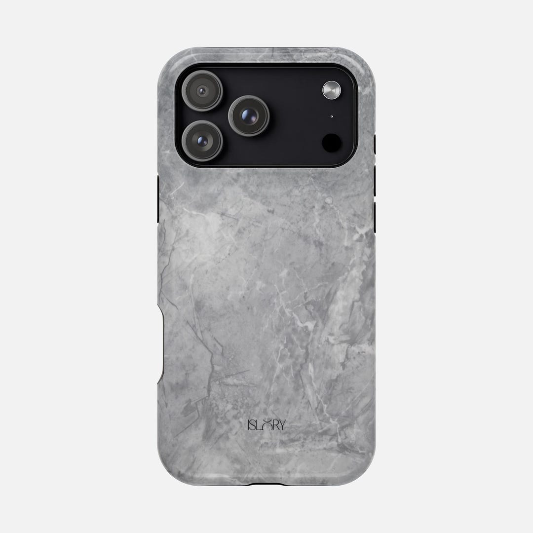 Silver Mist Granite – Neutral Luxury Stone Pattern Phone Case - Etsy