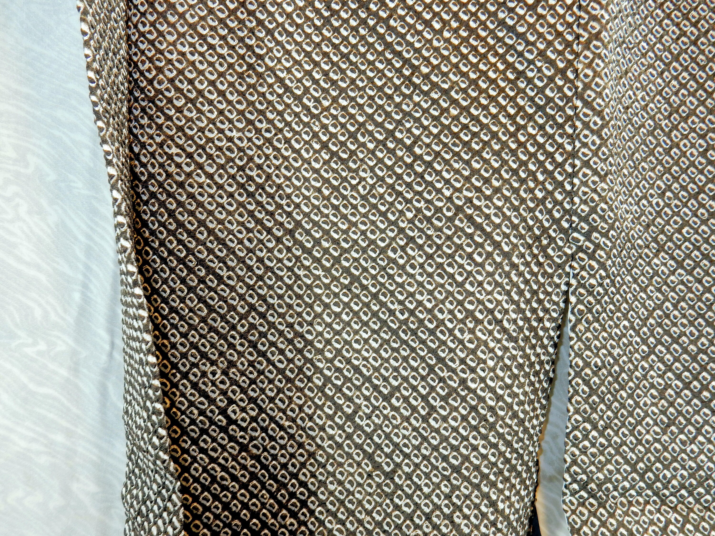 Very Dark Forest Green Silk Shibori Haori - a Vintage Japanese Kimono ...