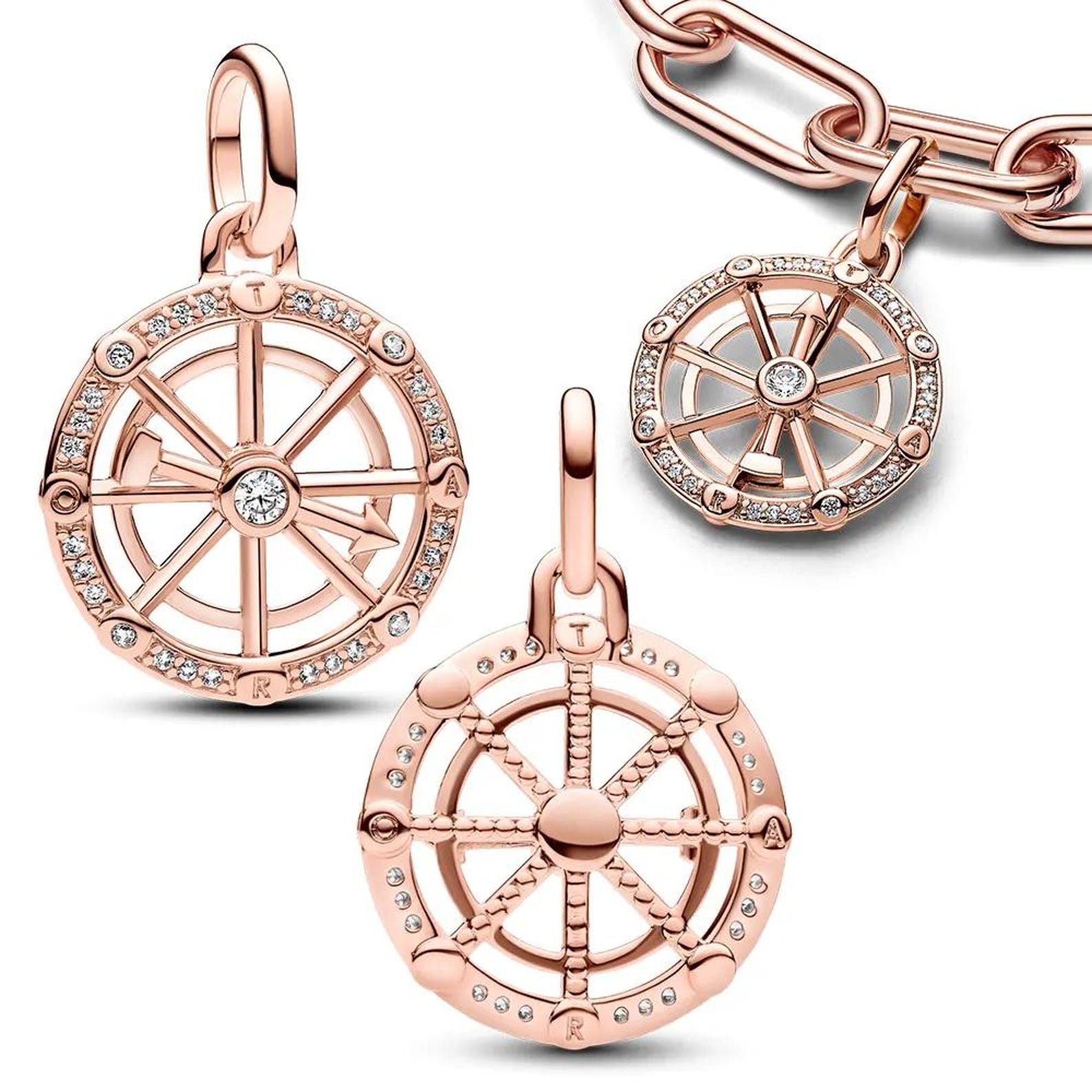 Pandora Spinning Wheel Charm Rose Gold - Etsy