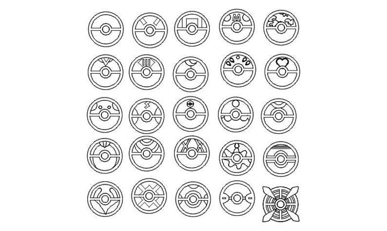 25 Pokeball Svg Files for Engraving Master Ball, Safari Ball, Ultra ...