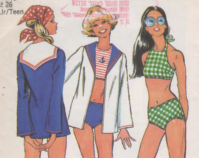 Vintage 1972 Simplicity 5036 Junior/teen 2-piece Bathing-suit & Jacket ...