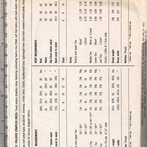 Vintage Simplicity 9962 Miss 1981 Pullover Strapless Dress Size 6 & 8 ...