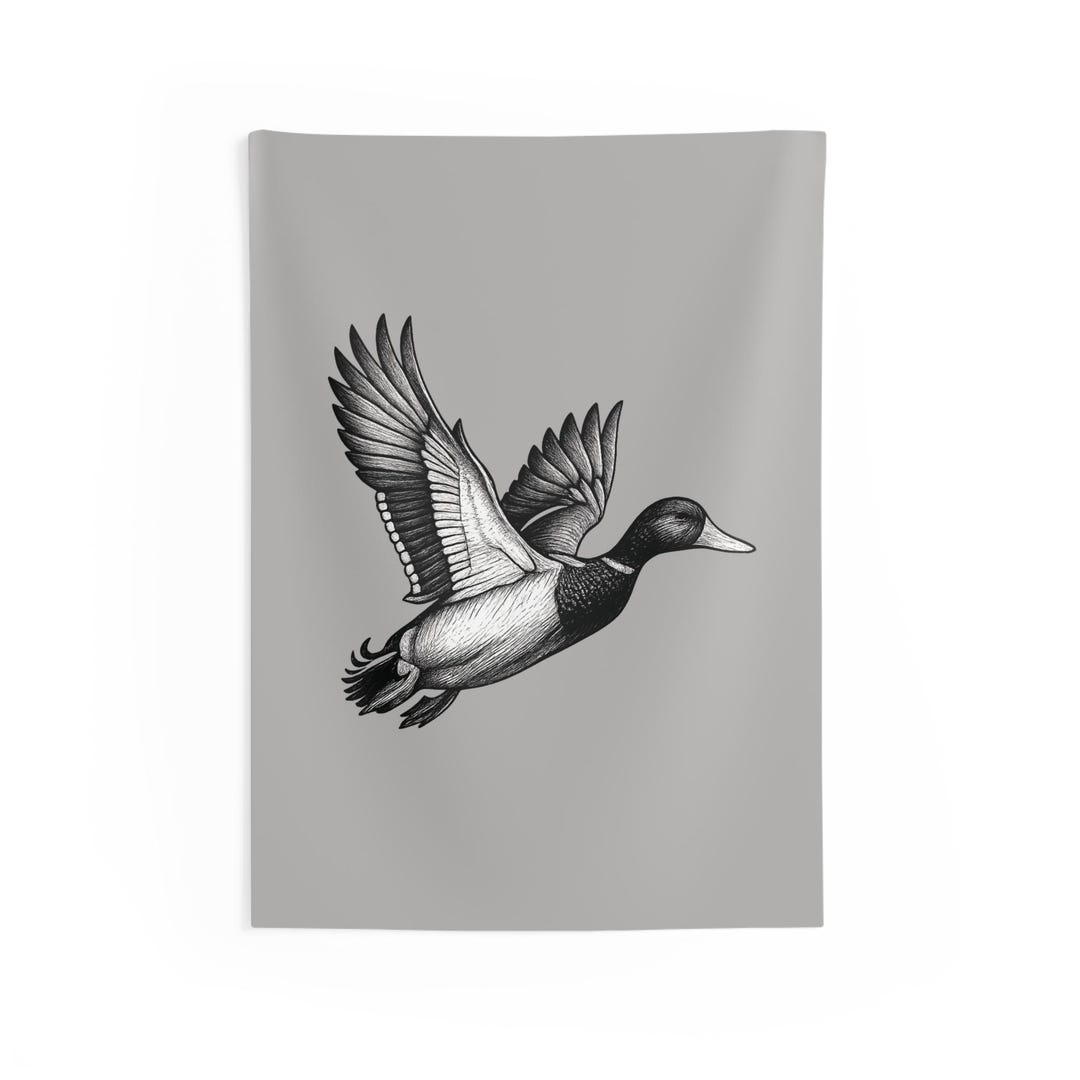 Flying Duck Indoor Wall Tapestry, Nature Decor, Rustic Home Accent ...