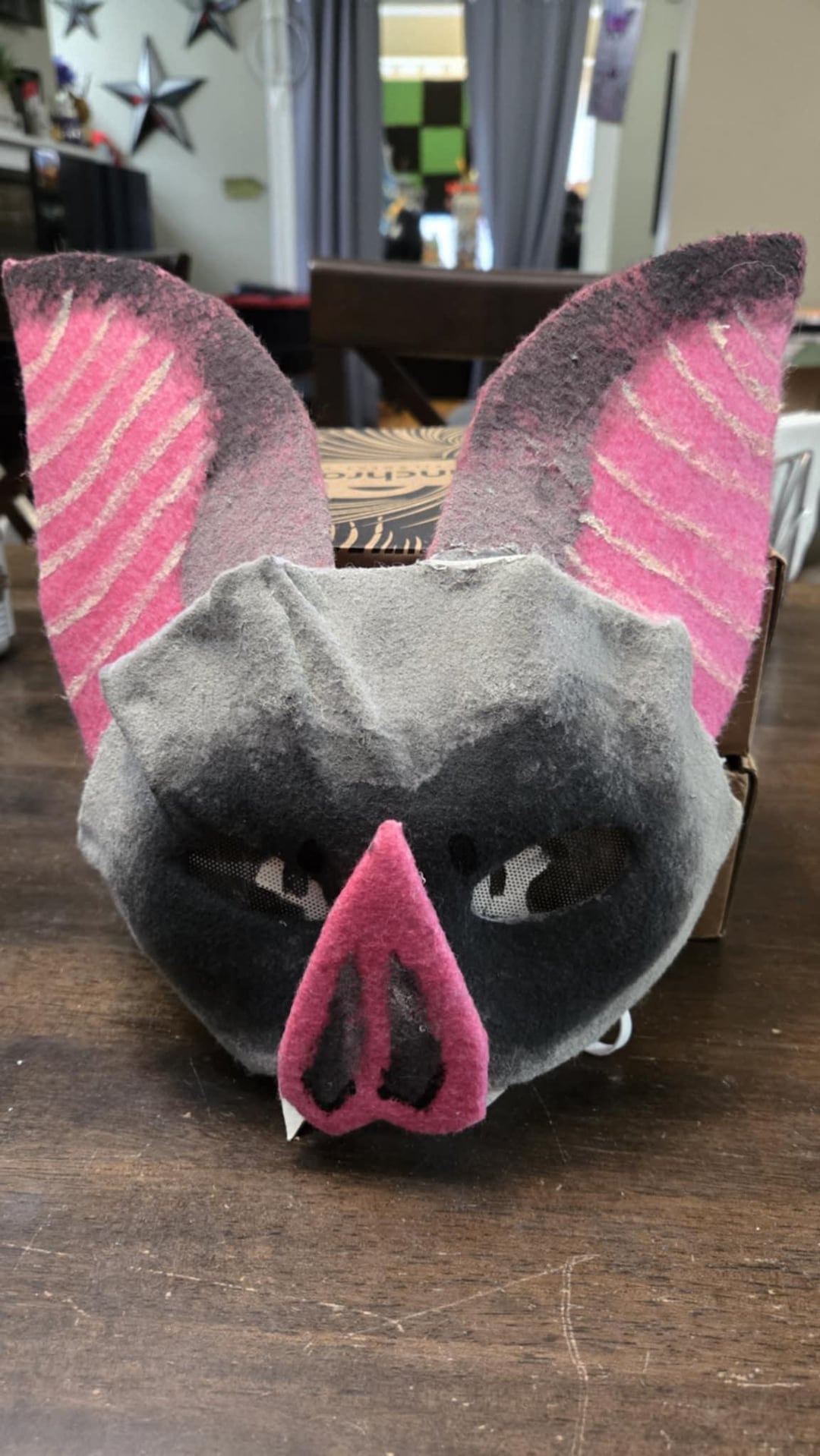 Large Eared Bat Therian Mask/costume Hand Made. - Etsy