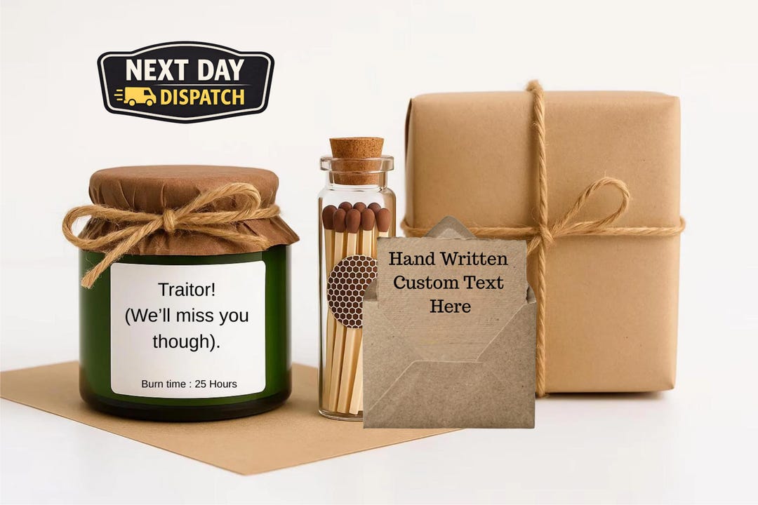 Traitor We’ll Miss You Candle | Leaving Job Gift | Funny Farewell ...