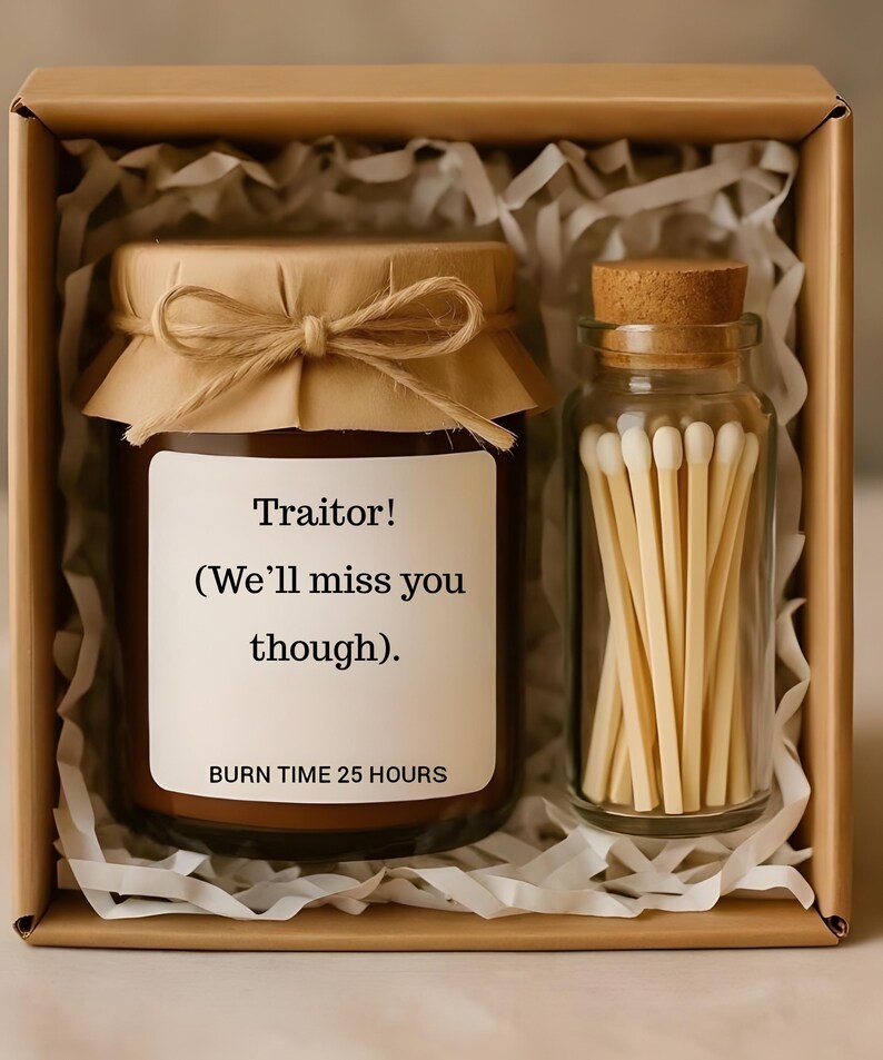 Traitor We’ll Miss You Candle | Leaving Job Gift | Funny Farewell ...
