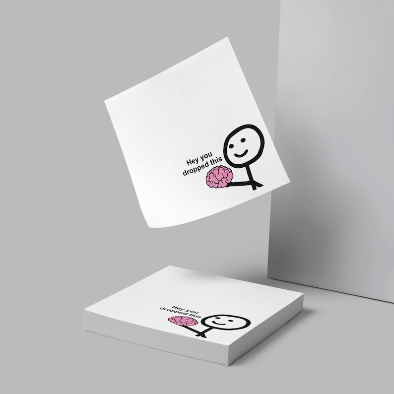 Funny Work Sticky Notes - Office Humor Post-it Note Pad - 4" X 4" - 50 ...