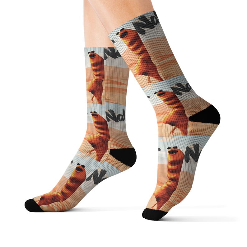 Marcus the Worm VR Chat Meme Funny Unisex Socks - Nah - Etsy