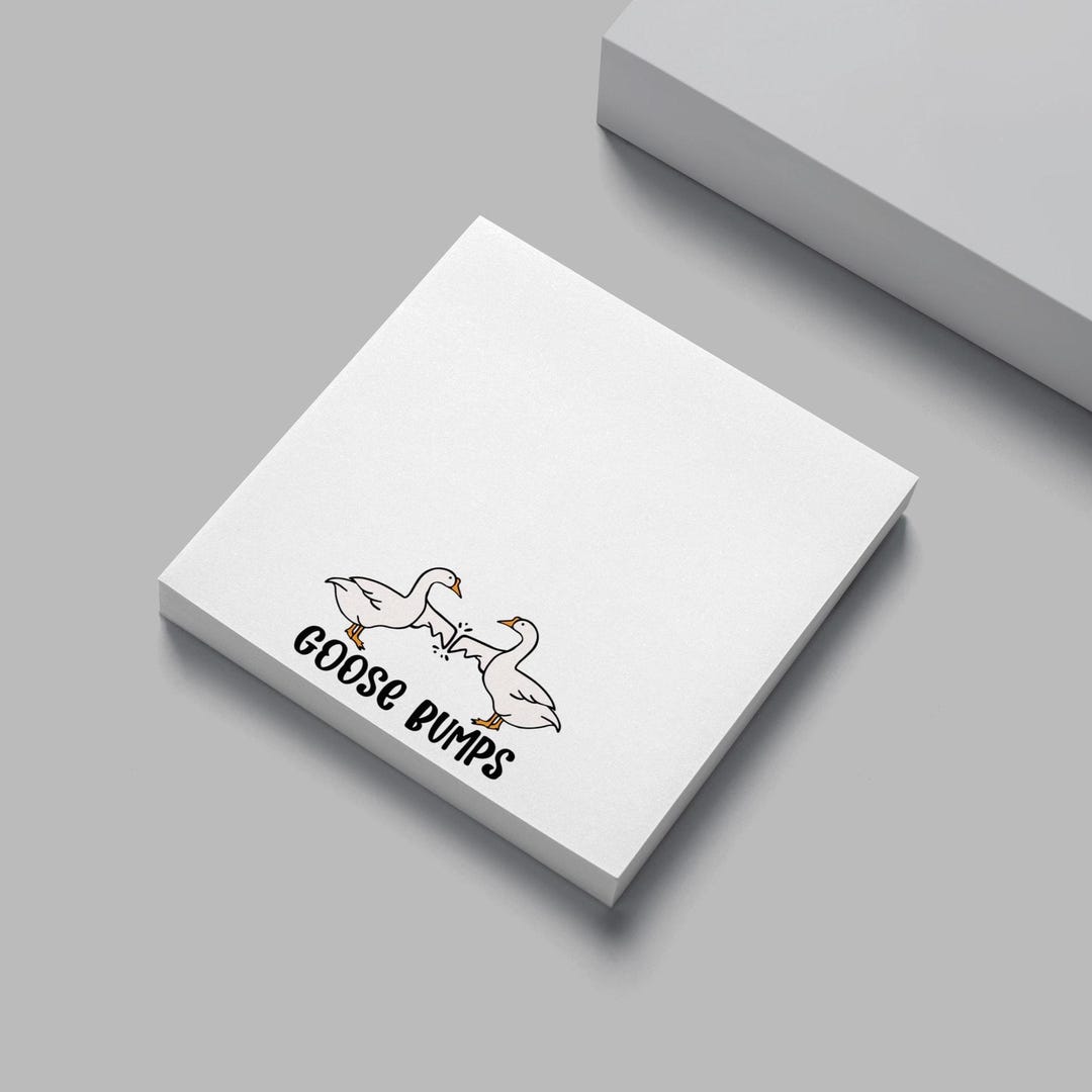 Goose Bumps Sticky Notes - Funny Post-it Note Pad - 4" X 4" - 50 Pages ...