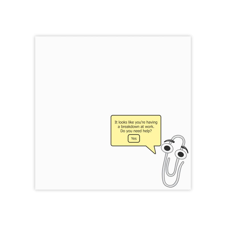 Funny Work Sticky Notes - Office Humor Post-it Note Pad - 4" X 4" - 50 ...