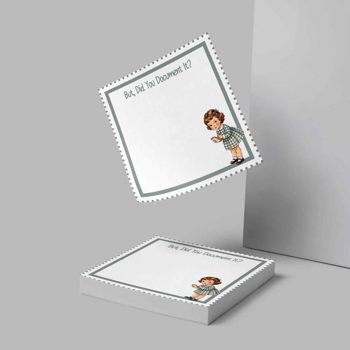 Funny Retro Work Sticky Notes - Office Humor Post-it Note Pad - 4" X 4 ...