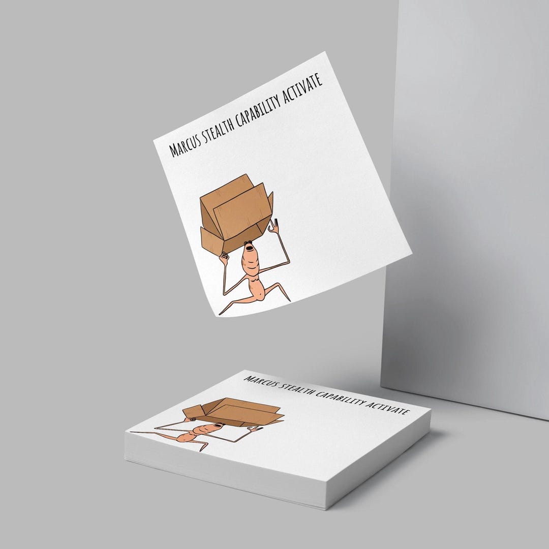 Marcus the Worm VR Chat Viral Meme Sticky Notes Post-it Notepad 4" X 4 ...