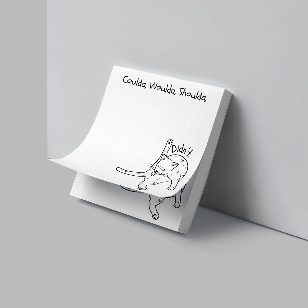Funny Work Sticky Notes - Office Humor Post-it Note Pad - 4" X 4" - 50 ...