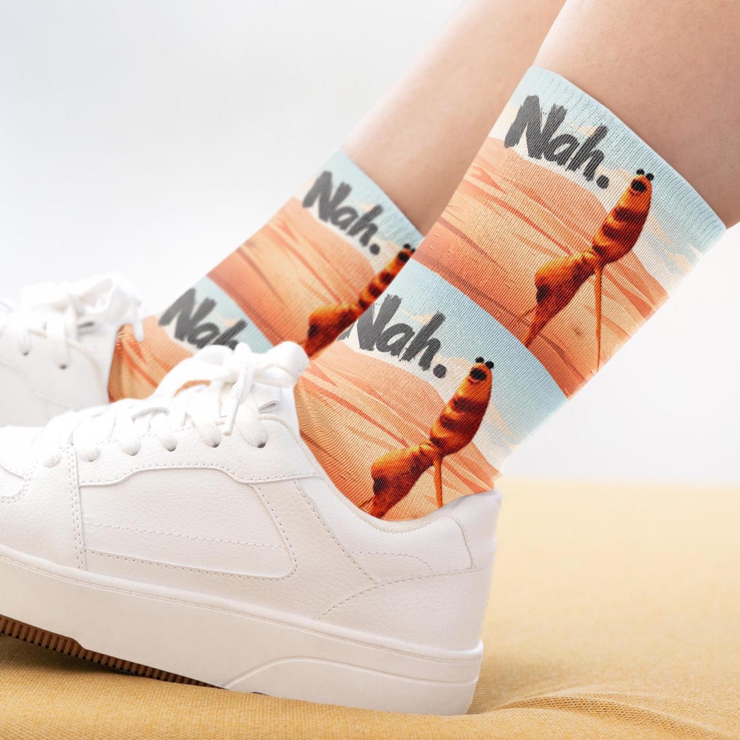 Marcus the Worm VR Chat Meme Funny Unisex Socks - Nah - Etsy