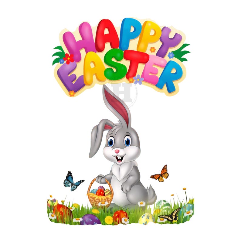 Happy Easter PNG File - Etsy