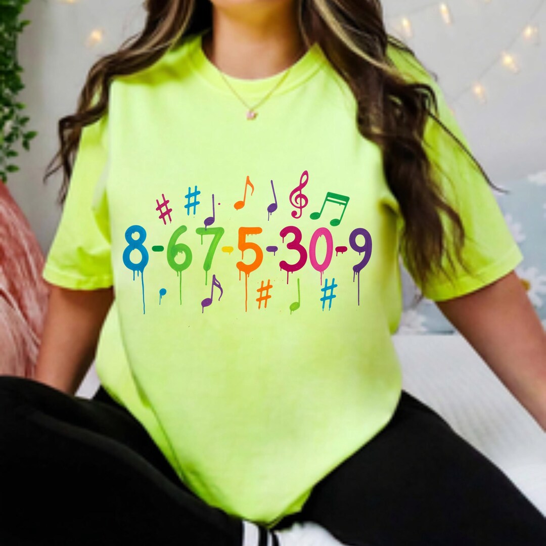 Retro 80s 8675309 JPG PNG Files - Etsy