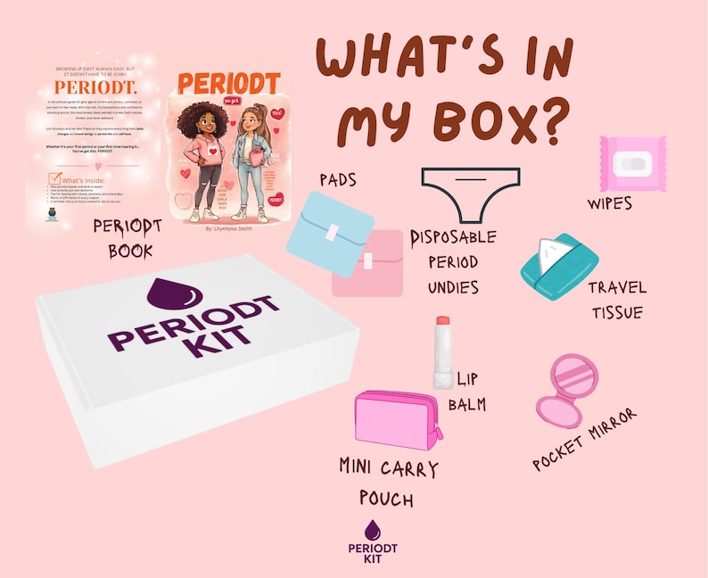 The PERIODT Kit - A First Period Starter Pack for Girls - Etsy