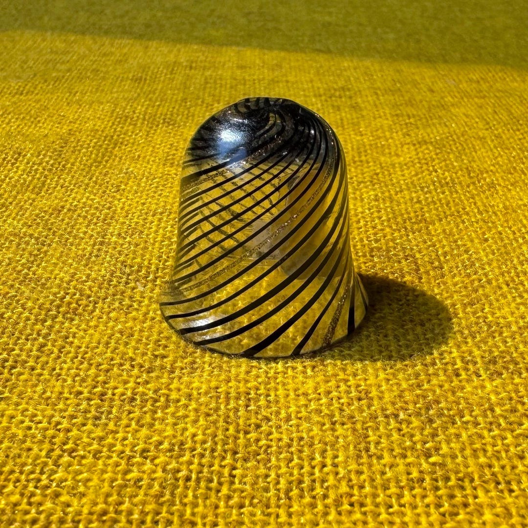 Vintage Murano Glass Thimble - Etsy